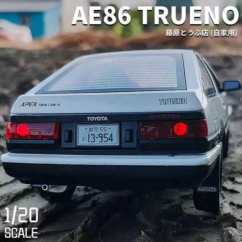 Modelo De Automóvil AE86 De Diecast Película A Escala 1:20 Inicial D ...