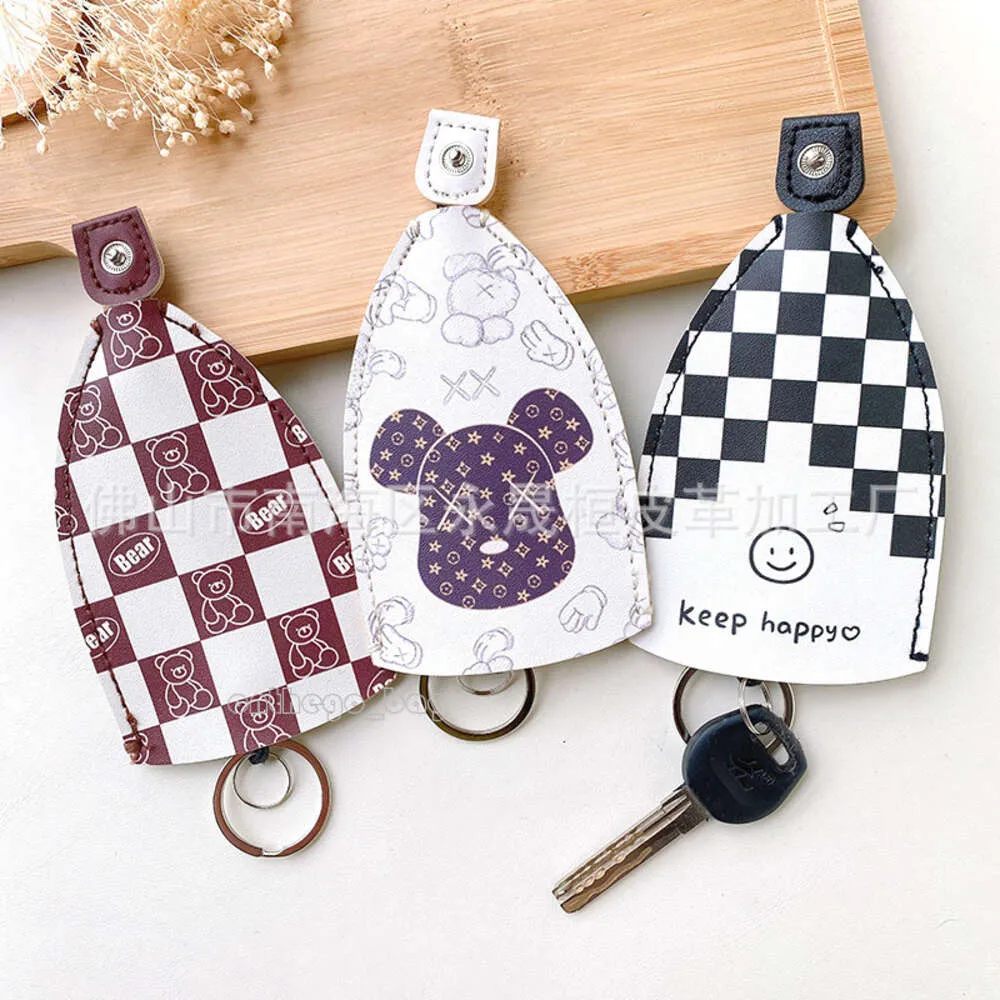 Keychain Woman Leather Electric Vehicle Key Case Womens Keyrings And ...