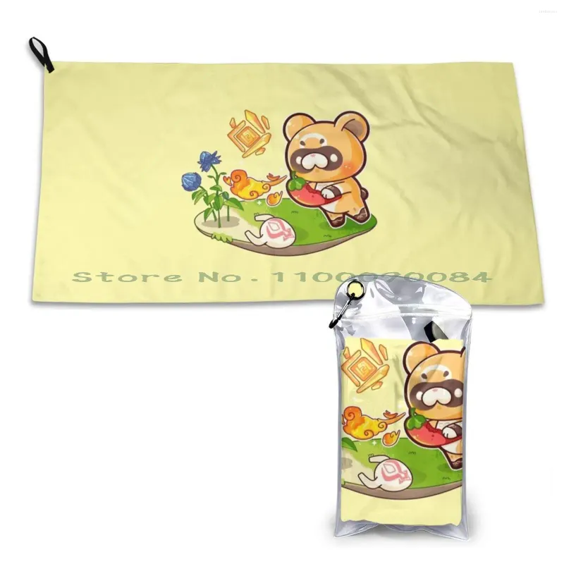 Guoba! Genshin Impact Quick Dry Cute Beach Towels For Gym, Sports, And Bath Portable And ...