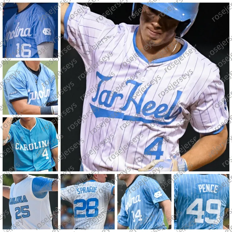 2024 North Carolina Tar Heels Custom Powder Blue Baseball Uniforms For ...