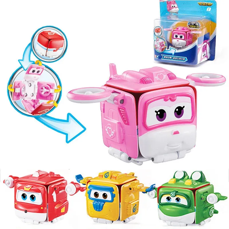 Super Wings Transforming Boxes Flippy Robot Jett Dizzy 3 Inch Animation ...