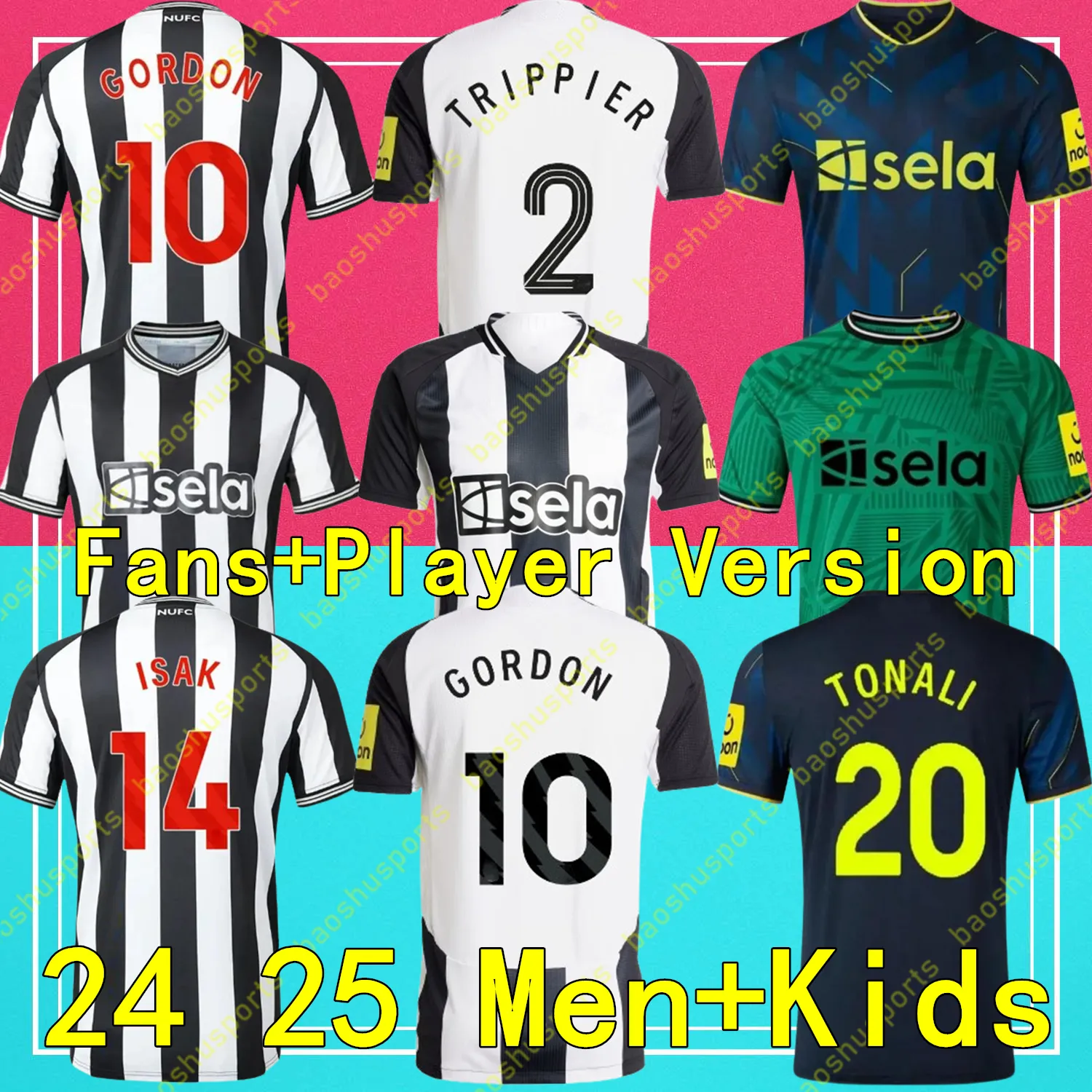 2024 2025 Jerseys De Fútbol Tonali Kit Para Niños 23 24 25 Bruno G ...