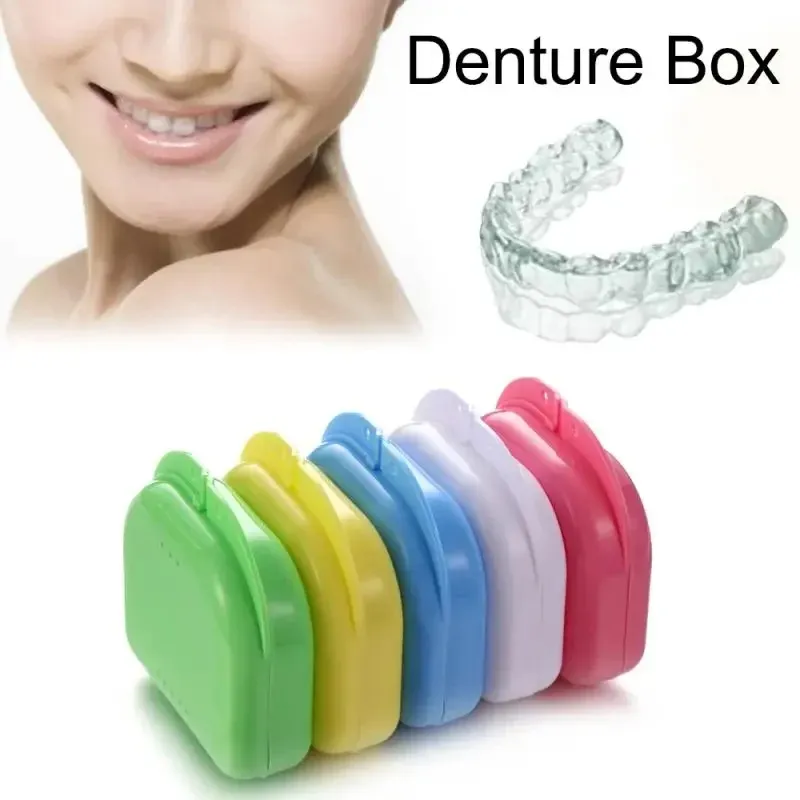 Multi Colored Tooth Retainer Box With Mouthguard Guard And Mini Storage ...