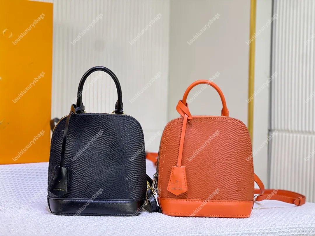 Designer Epi Leather Almas Ladies Backpack Handbag With Embossed Logo ...