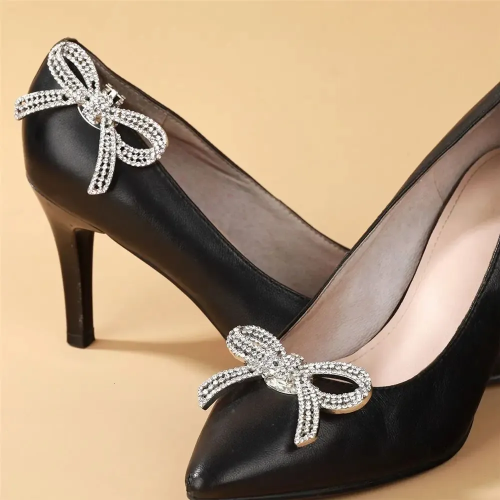 Rhinestone Bowknot Shoe Clips for Women High Heel Wedding Shoe ...