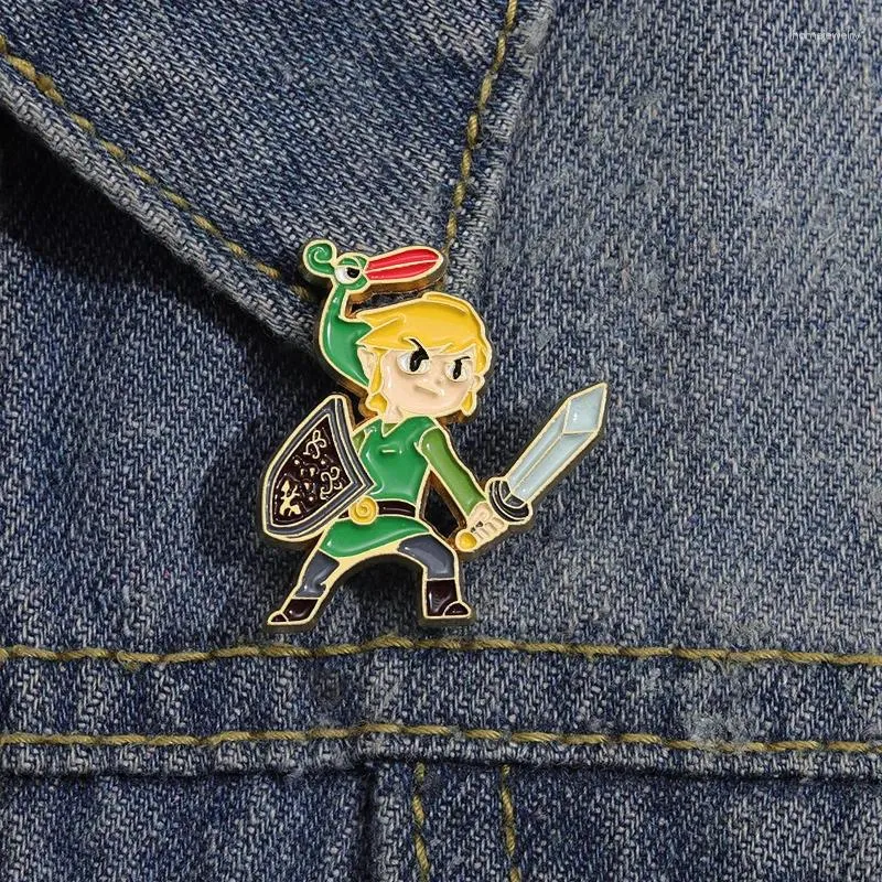 Custom Anime Character Enamel Pins Fun Cartoon Figure Lapel Enroute ...