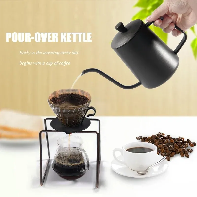 Drip Kettle 350ml Coffee Tea Pot with Food Grade Stainless Steel ...