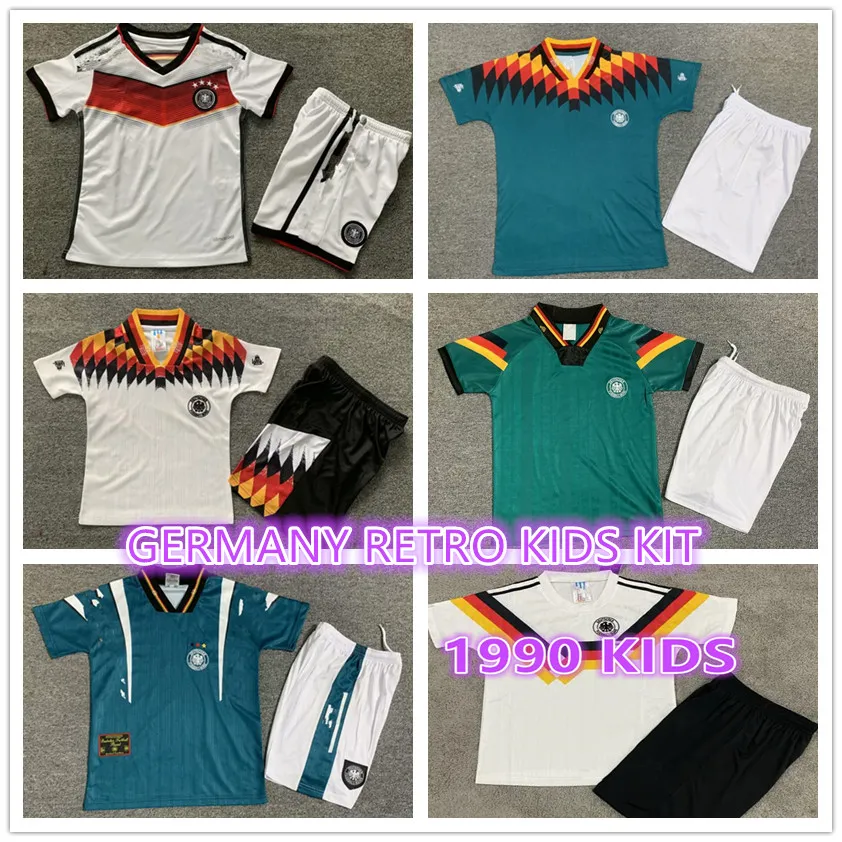 German Retro Vintage Soccer Kits For Kids 1990 1996 Models With ...