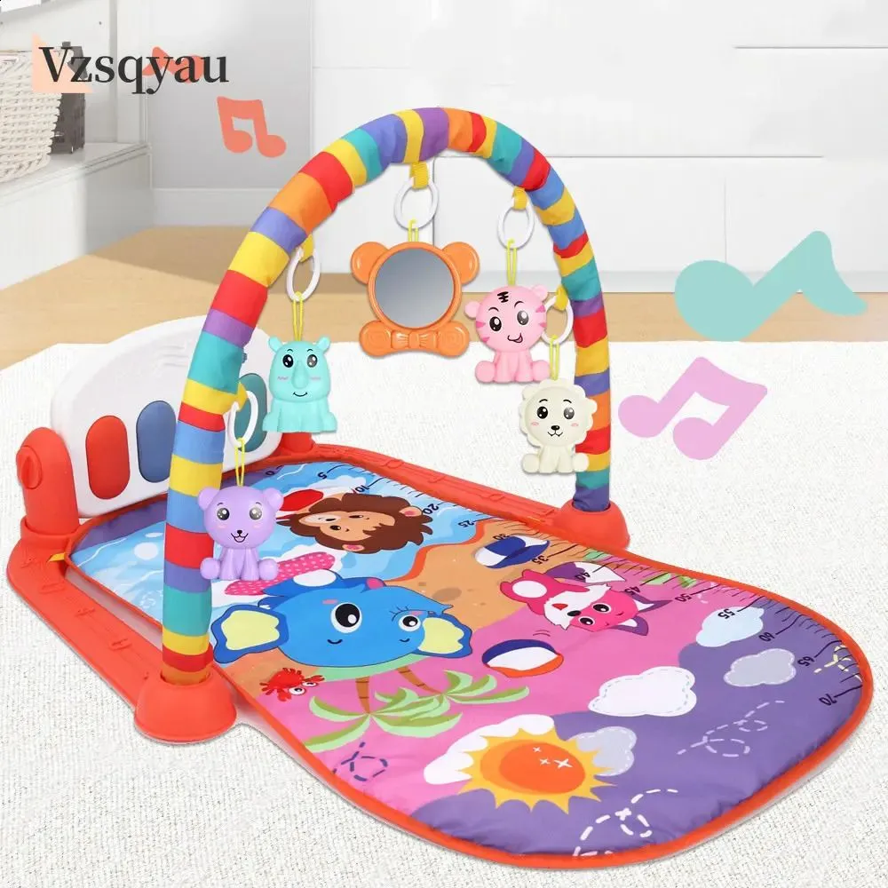 DHgate.com:2-in-1 Baby Activity Gym, Piano Playmat with Soft Rattles ...
