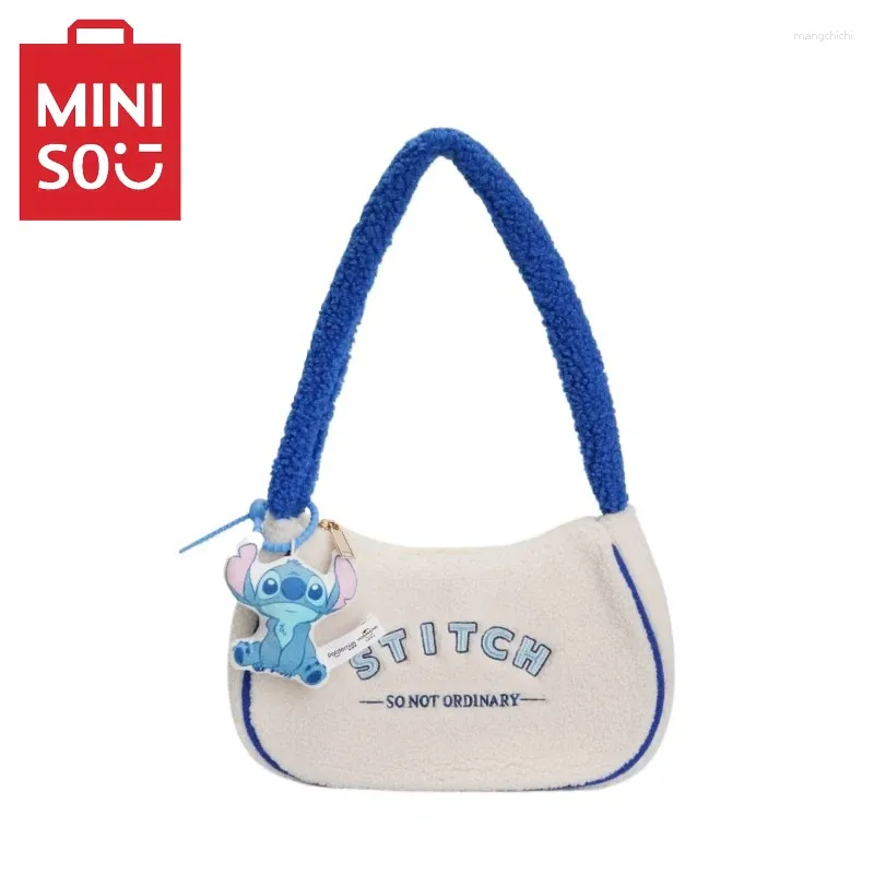 Hobo MINISO Cartoon Cute Plush Shoulder Bag Embroidered Underarm ...