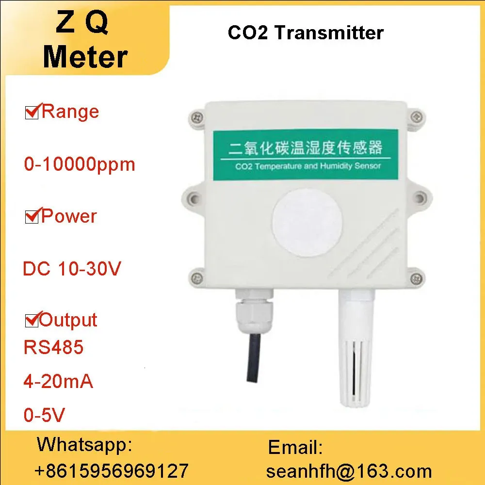 Wholesale CO2 Sensor Gas Concentration Detector 485 Agricultural Greenhouse Breeding Chicken ...