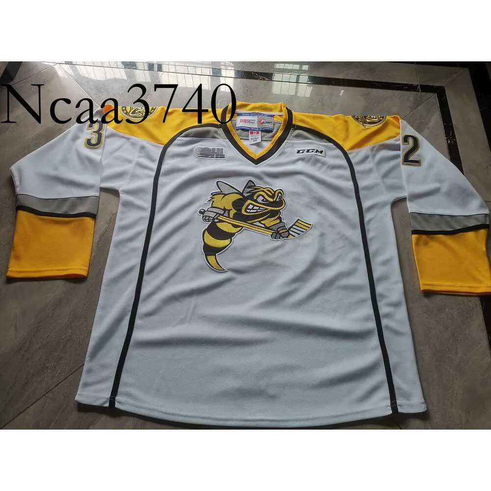 N374 Hockey jerseys Sarnia Sting Justin Fazio Men Youth Women Size S ...