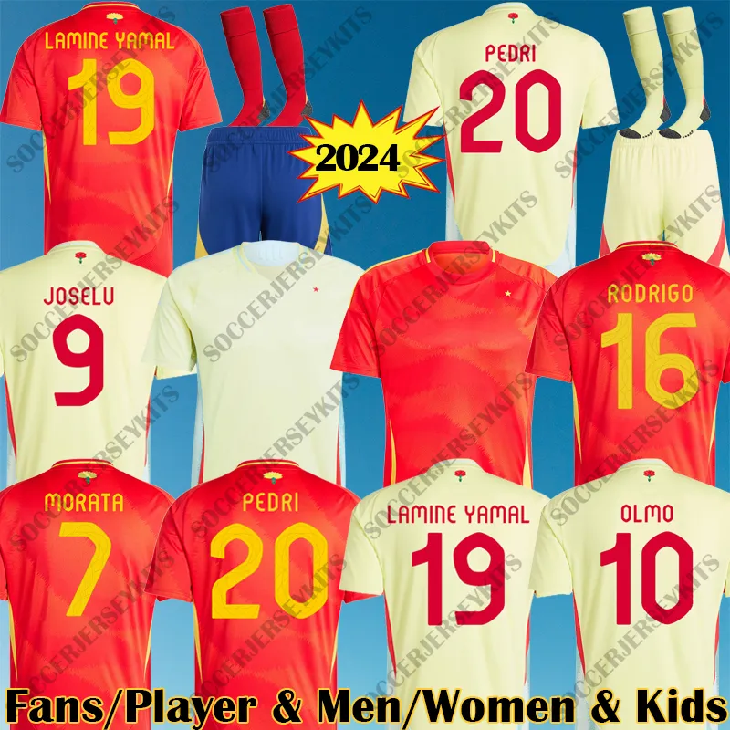 Euro 2024 Spain Soccer Shirt Kit With PEDRI MORATA, GAVI, CUBARSI ...