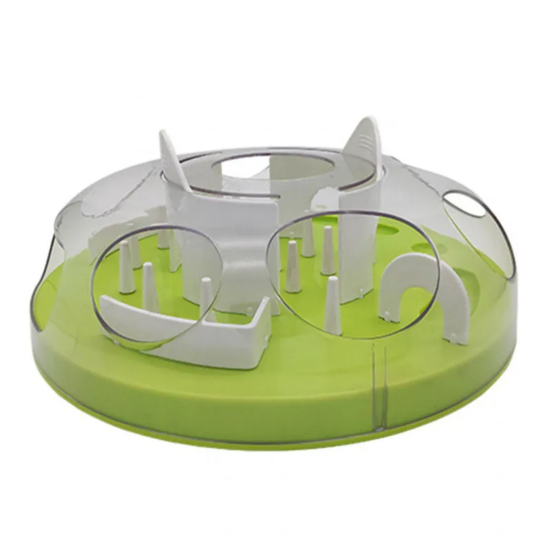 Cat Anti-Choking Slow Feeder Maze Puzzle, Fun Interactive Food Bowl ...