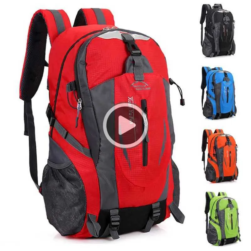 Waterproof Nylon Outdoor Backpacks for Men Hiking Climbing Travel Sport ...