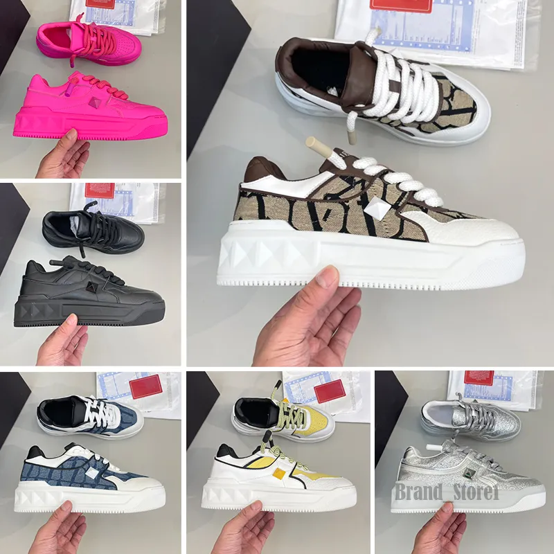 Designer One Stud Casual Shoes Platform Sneakers Outdoor Rubber Womens ...