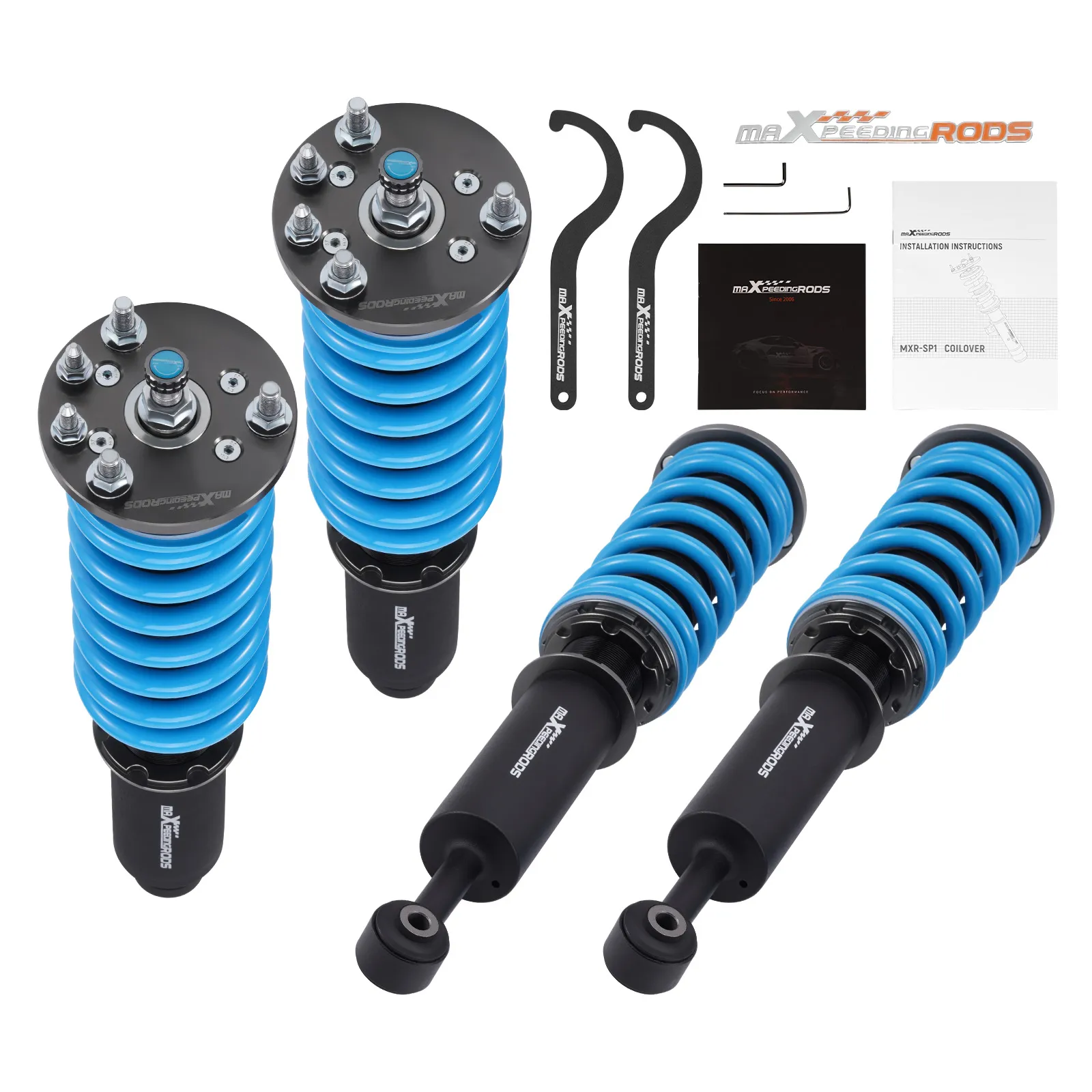 MaXpeedingrods Coilover 24 Way Damper Adjustable Shocks For Acura TSX ...