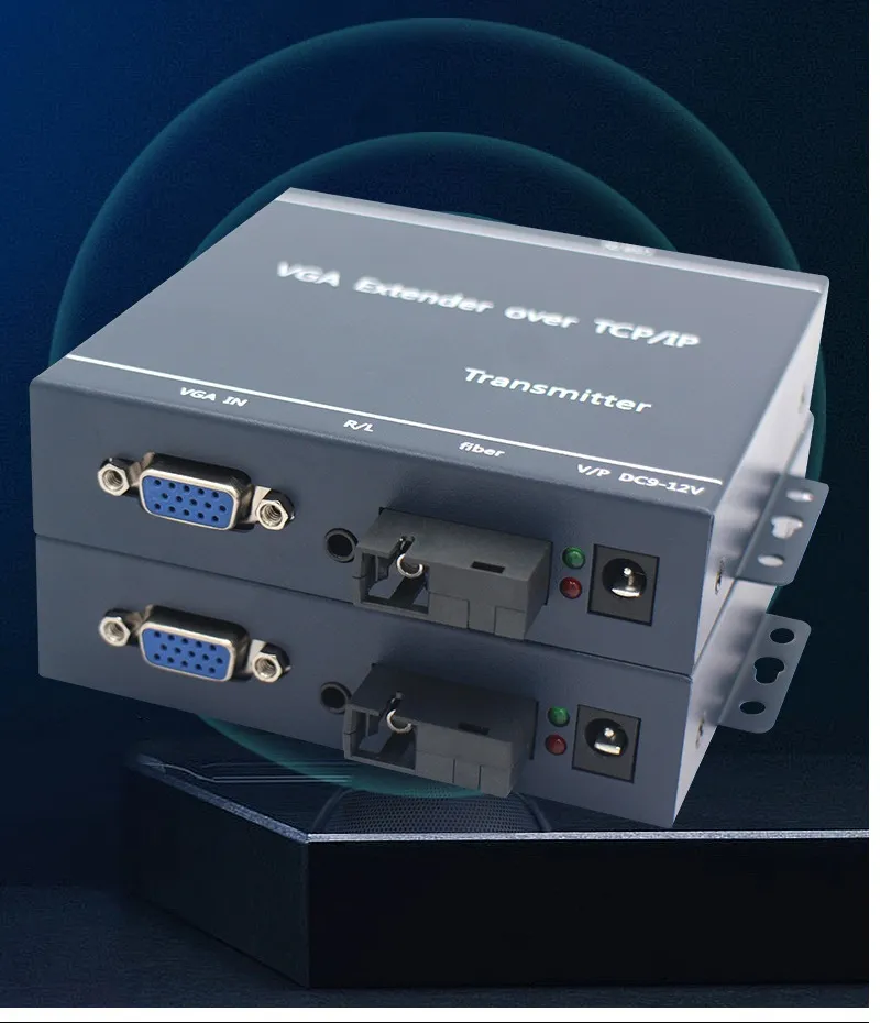 USB KVM Extender1080P Fiber Optic Converter, VGA Fiber Extender, Up to ...
