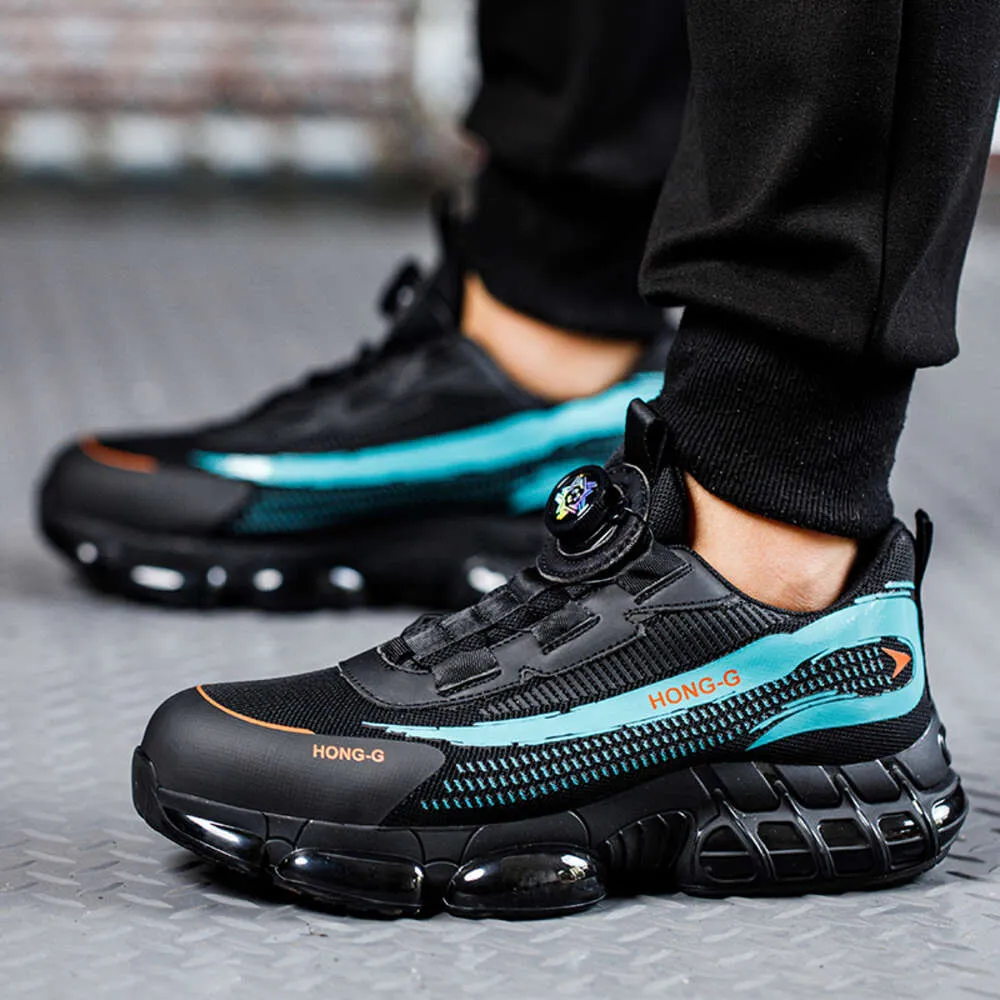 Indestructible Steel Toe Safety sports shoes with Rotary Buttons for ...