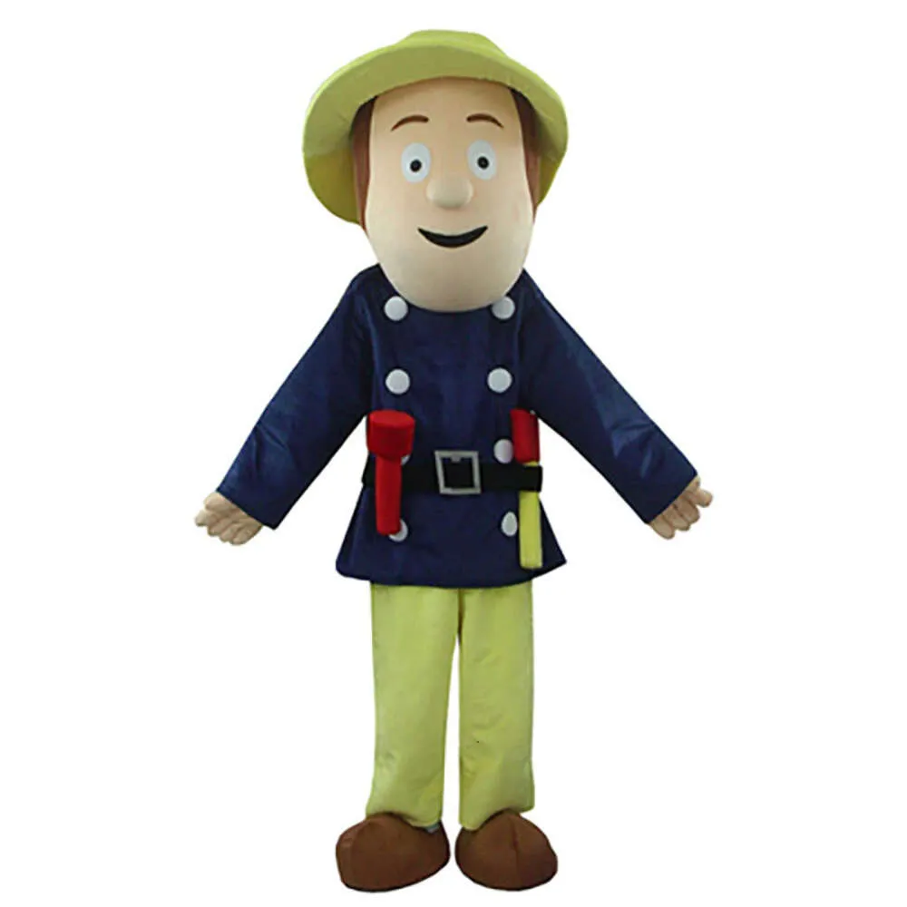 Sam Fireman Mascot Costume Halloween Wearable Walking Cartoon Doll ...