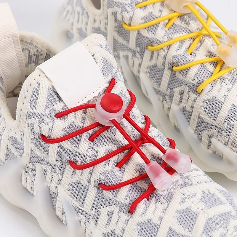 No Tie Elastic Shoe Laces Rubber Band for Sneakers with Spring Lock ...