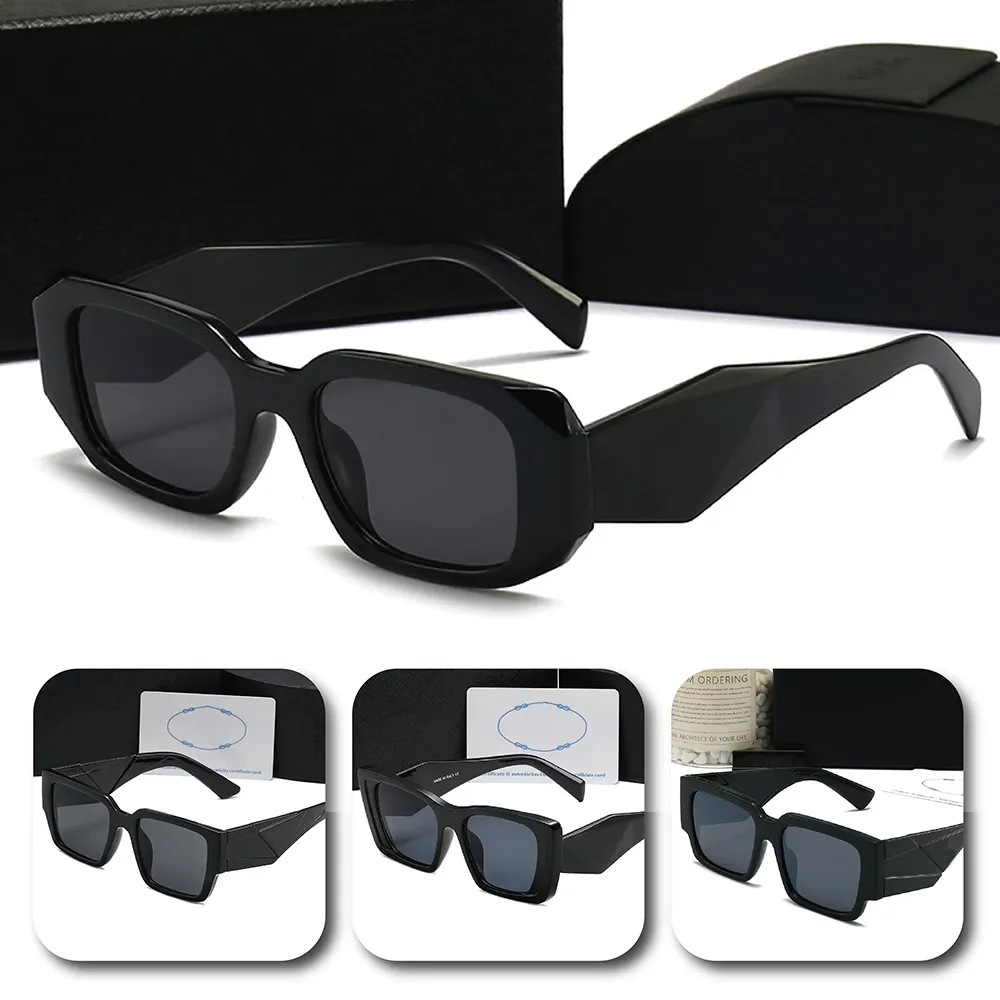 Luxury Designer Black Rectangle Sunglasses For Men And Women Classic ...