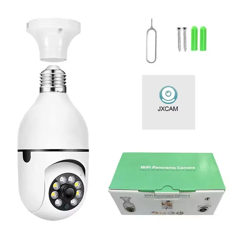 Light Bulb Security Cameras: 360 Degree Panoramic HD 1080P Wireless ...
