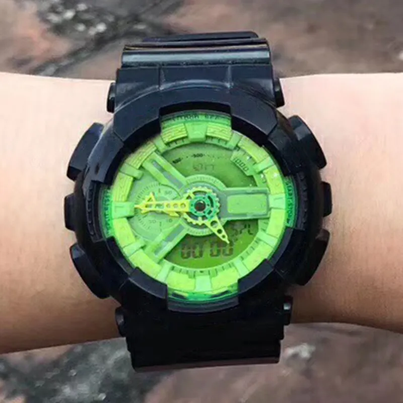 SHOCK Men's Watch 110 Series LED Display Dual Screen Sports Waterproof ...