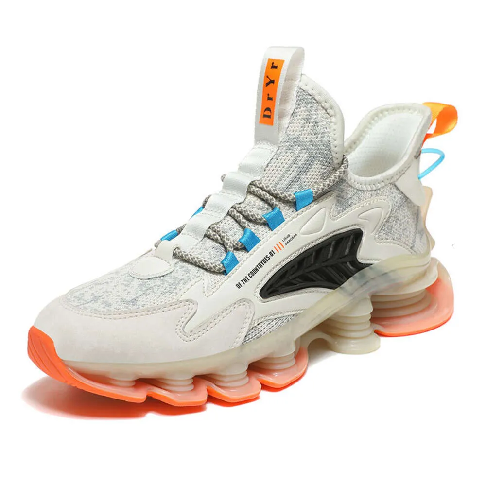 Flying Woven Sneakers For Men Breathable Outdoor Running Shoes Casual ...