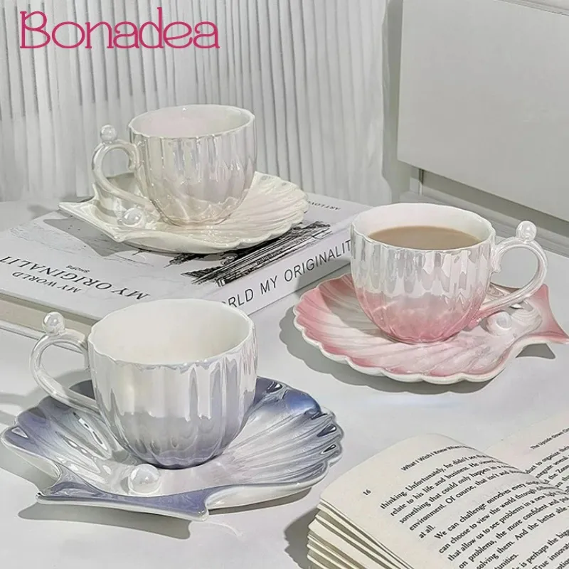 Taza Creativa De Cáscara De Perla Creativa De Estilo Coreano: Taza De ...