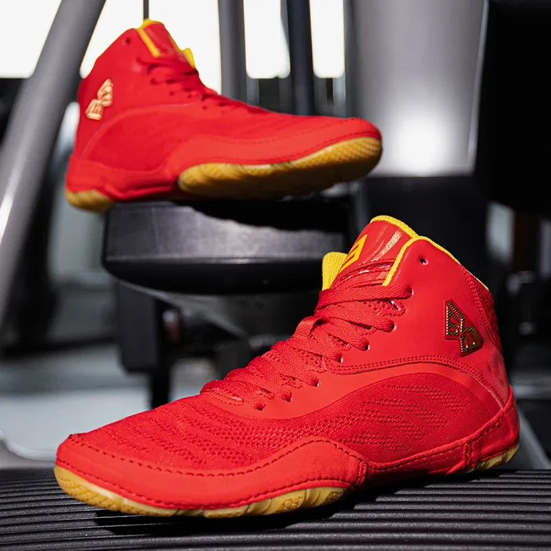 Mens Boxing Shoes & Wrestling Boots Breathable Training Sneakers For ...