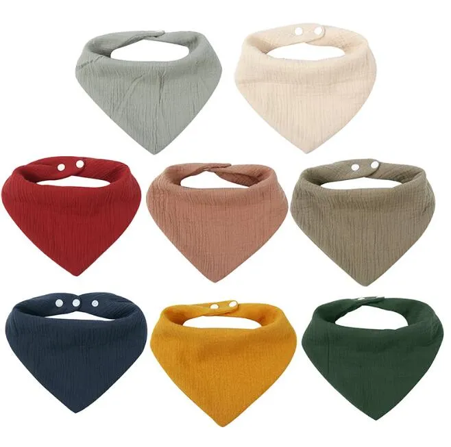 INS Fashion Baby Bibs Waterproof Pure Cotton Bandana Burp Cloths For ...