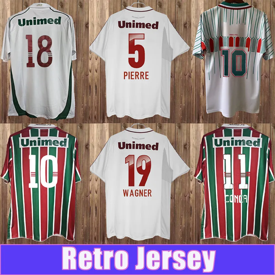 DHgate.com:2009 Fluminense Retro Football Shirt Mens Home Soccer Jersey Short Sleeve Kit FRED ...
