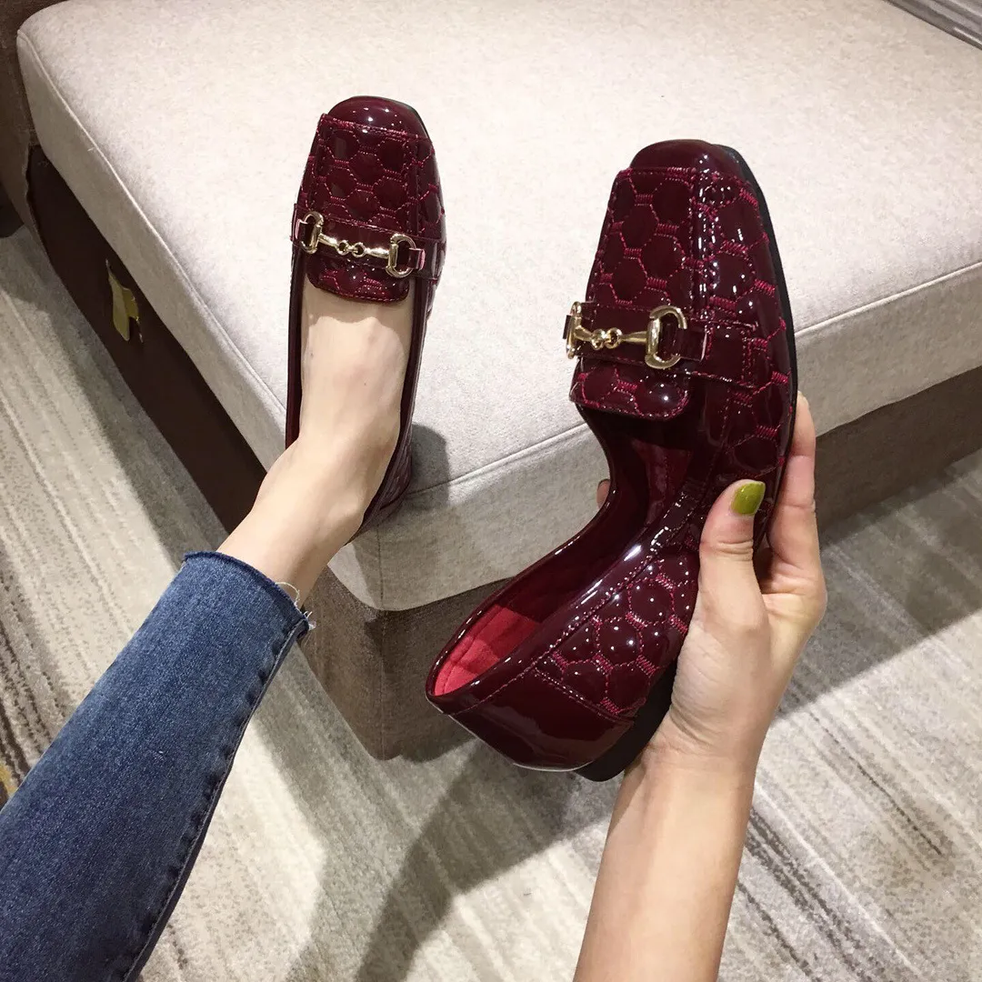 Elegant Square Toe Leather Flats: Shop Now for Premium Comfort & Style ...