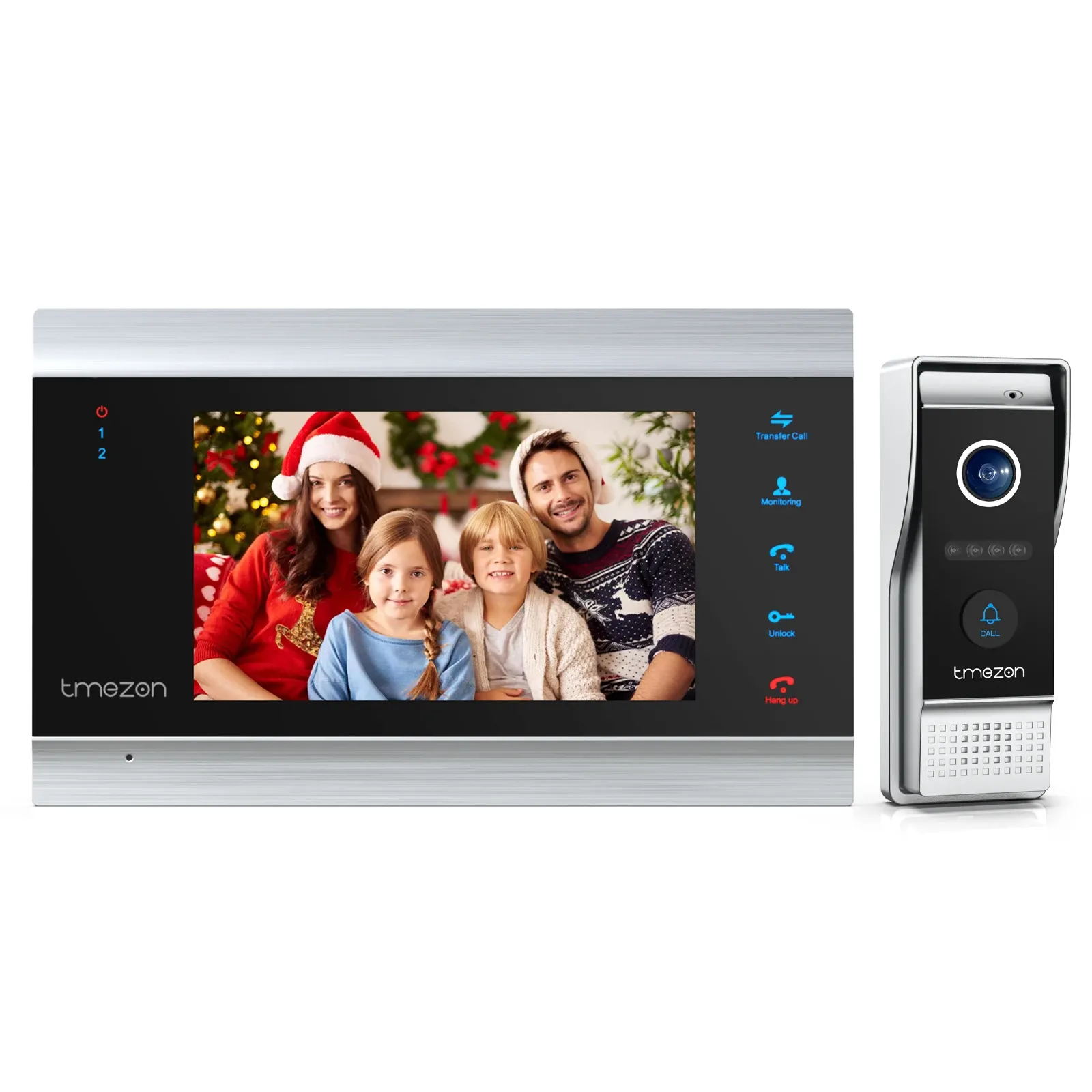 TMEZON 7 Inch TFT Wired Video Intercom System With 1080P Camera,Support ... TMEZON 7 Inch TFT Wired Video Intercom System With 1080P Camera,Support ...