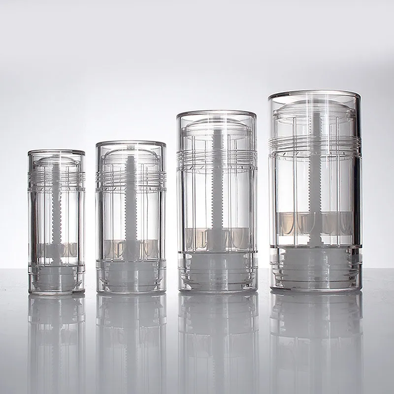 Refillable Deodorant Containers: 15/30/50/75 Ml Clear Plastic Twist Up ...
