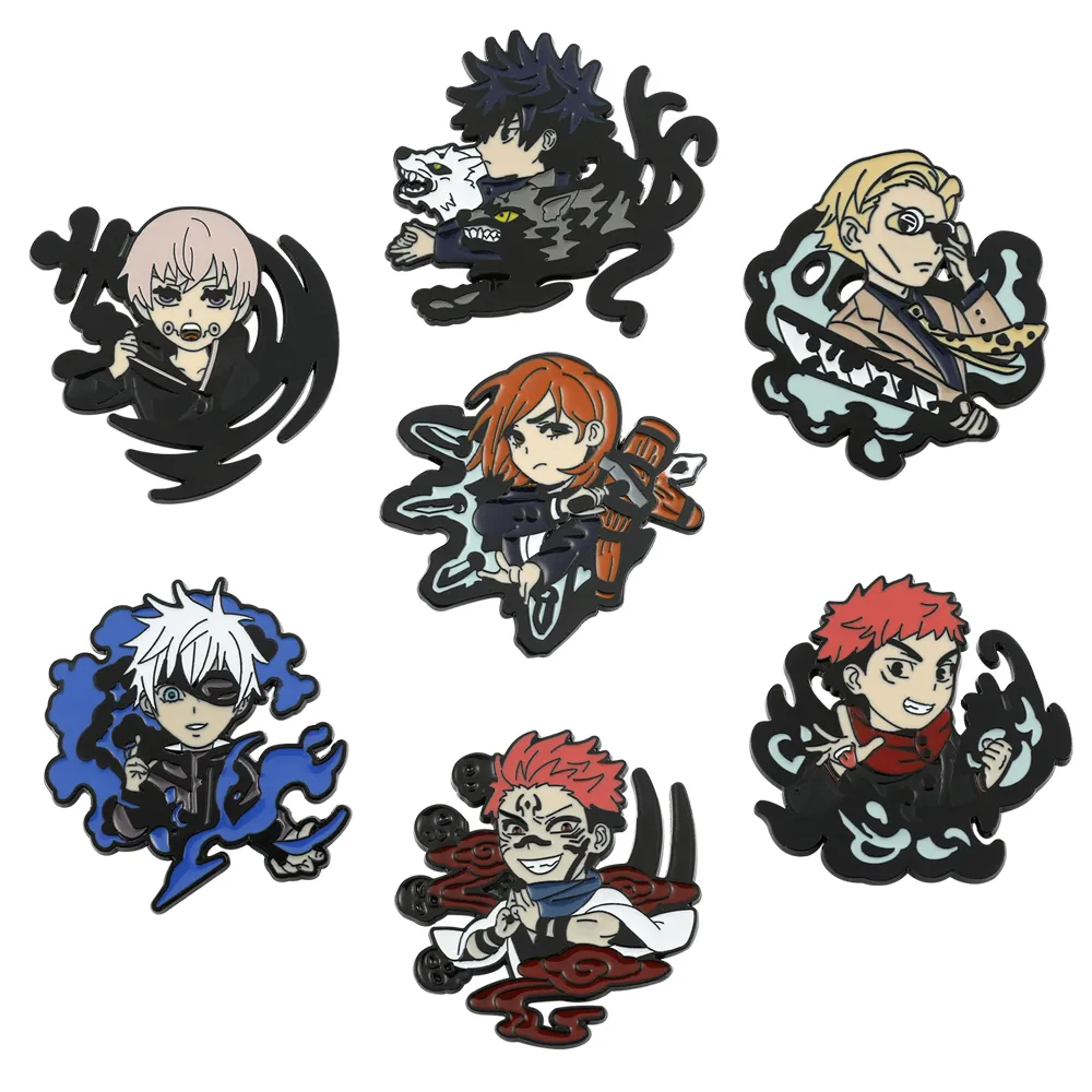 Anime Enamel Brooch Pins: Cosplay Badges For Clothing, Backpacks, And ...