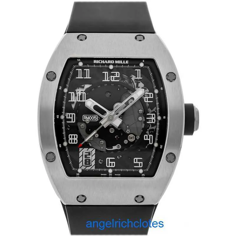 RM Racing Machine RM005 Manual Wind White Gold Mens Strap Watch With ...