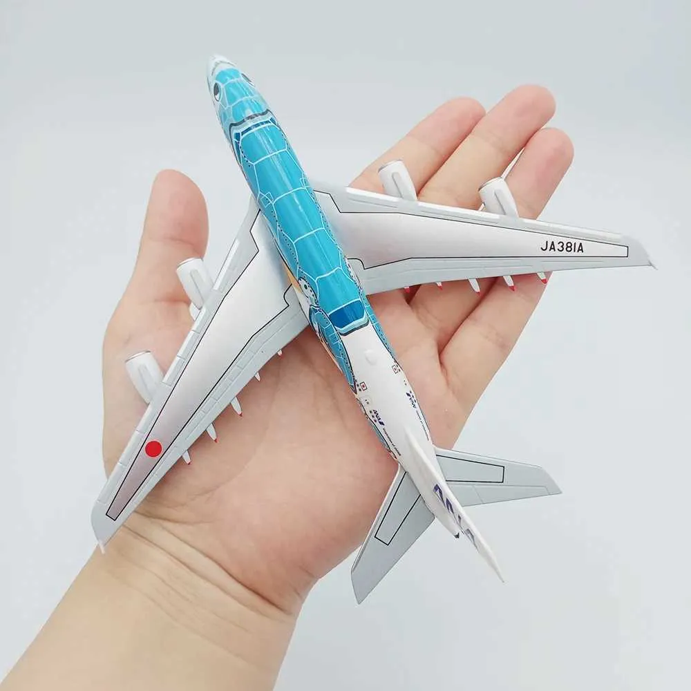 ANA Sea Turtle A380 Airplane Model 16cm 1/500 Scale Diecast Metal ...
