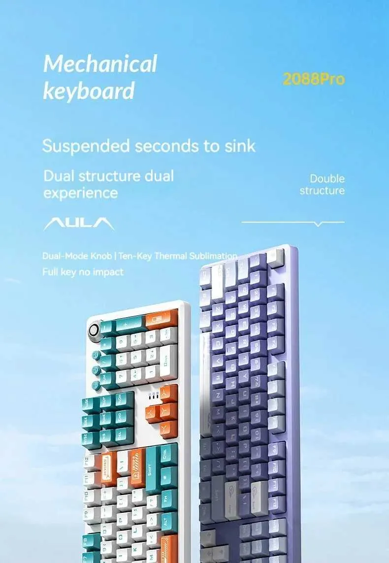 DHgate.com:Aula F2088 Pro Mechanical Keyboard, Anti-Ghosting 108-Key ...
