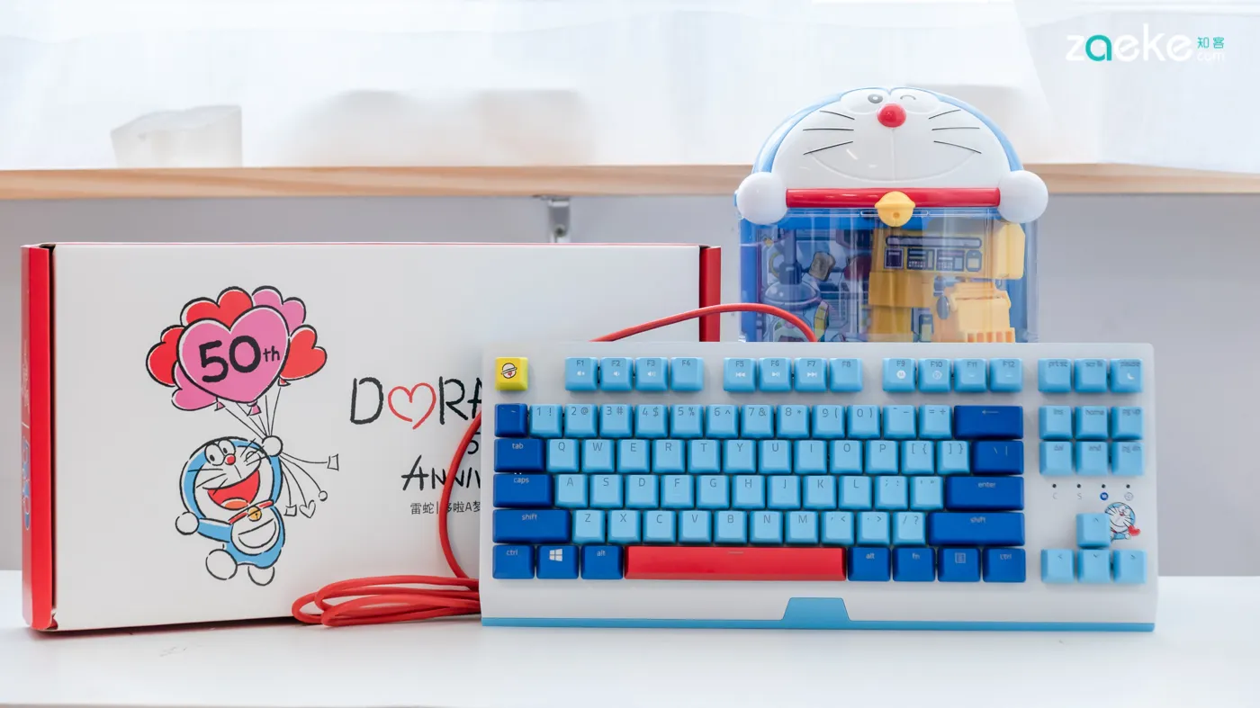 Razer Doraemon 50th Anniversary Limited Edition Gaming Kawaii Keyboard ...