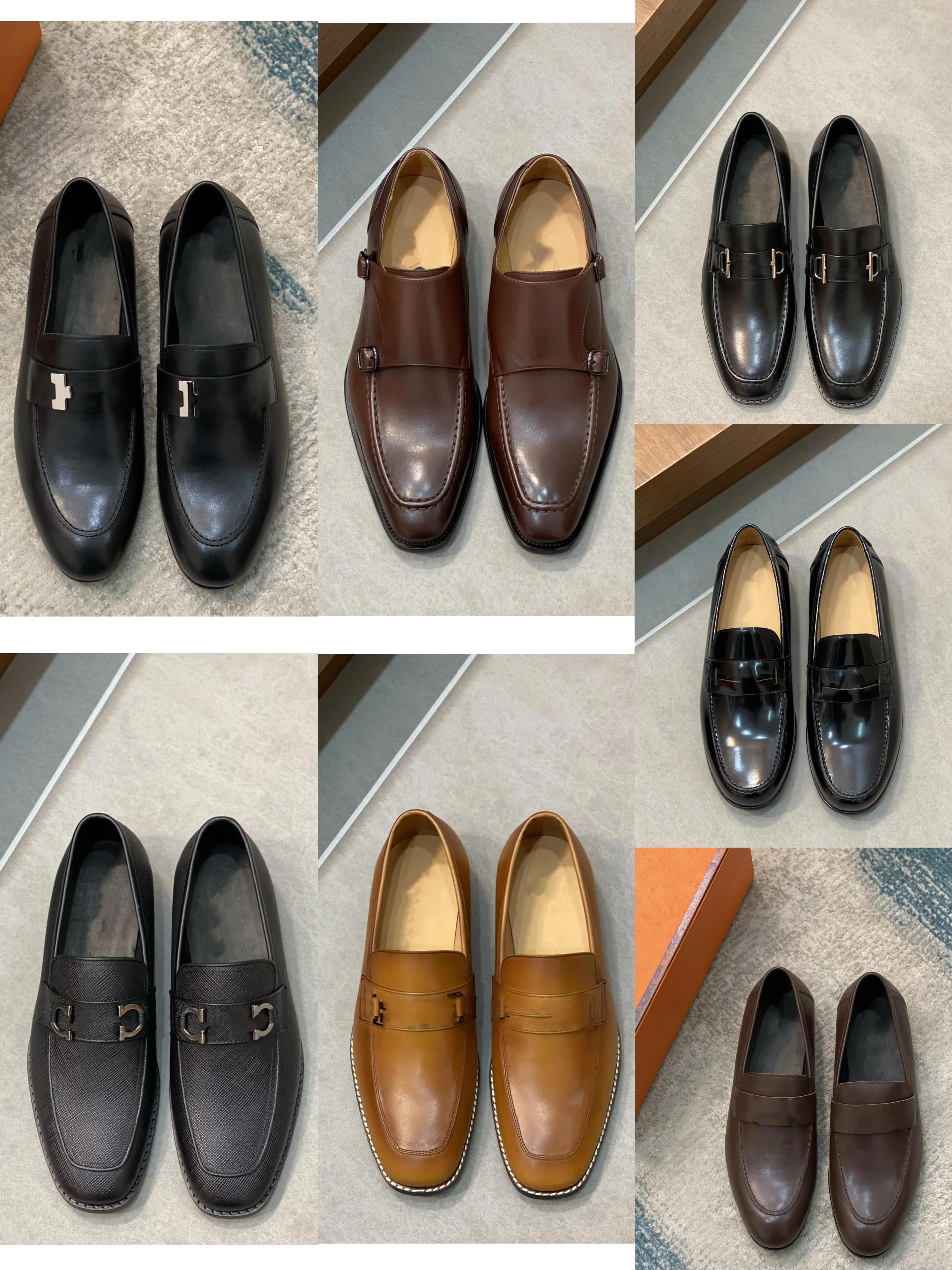 Wholesale Triangle Luxury Mens Leather Dress Shoes Casual Platform ...