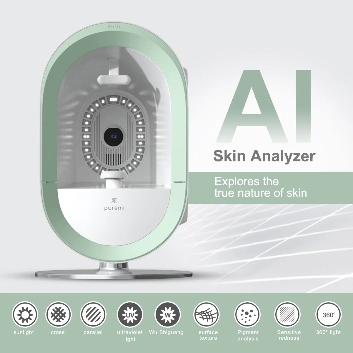 Advanced Skin Aqua Analysis & Wrinkle Detection Machine With 12 ...