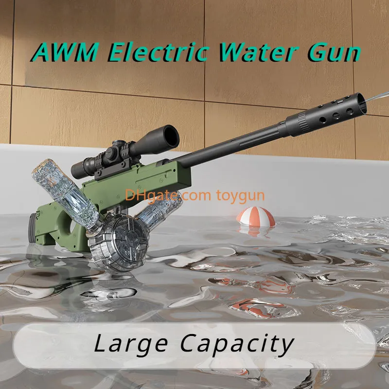 AWM Water Gun Sniper Rifle Manual Cool Appearance Continuous Firing ...