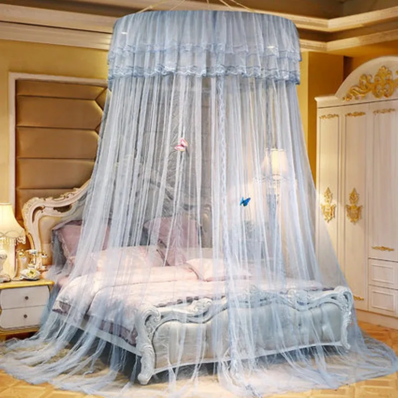 Kids Bed Mosquito Net Canopy - 1.2m Circular Dome Tent, Double Layer ...