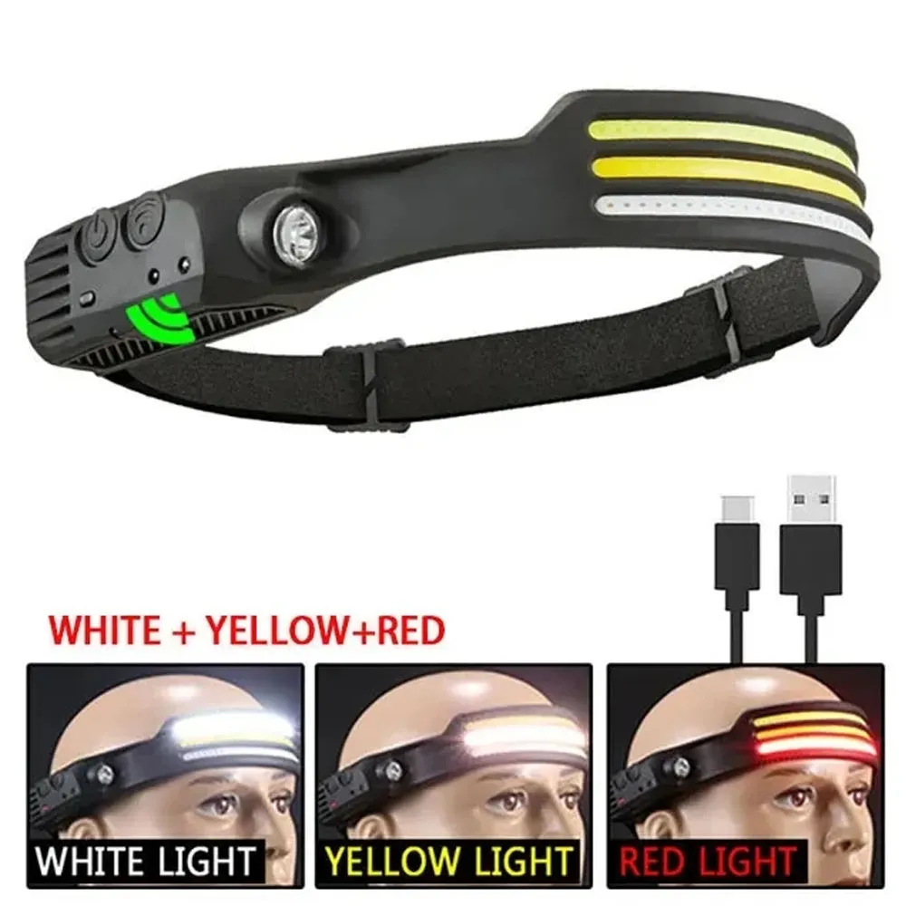 DHgate.com:COB LED Headlamp, USB Rechargeable with 800mAh Battery ...