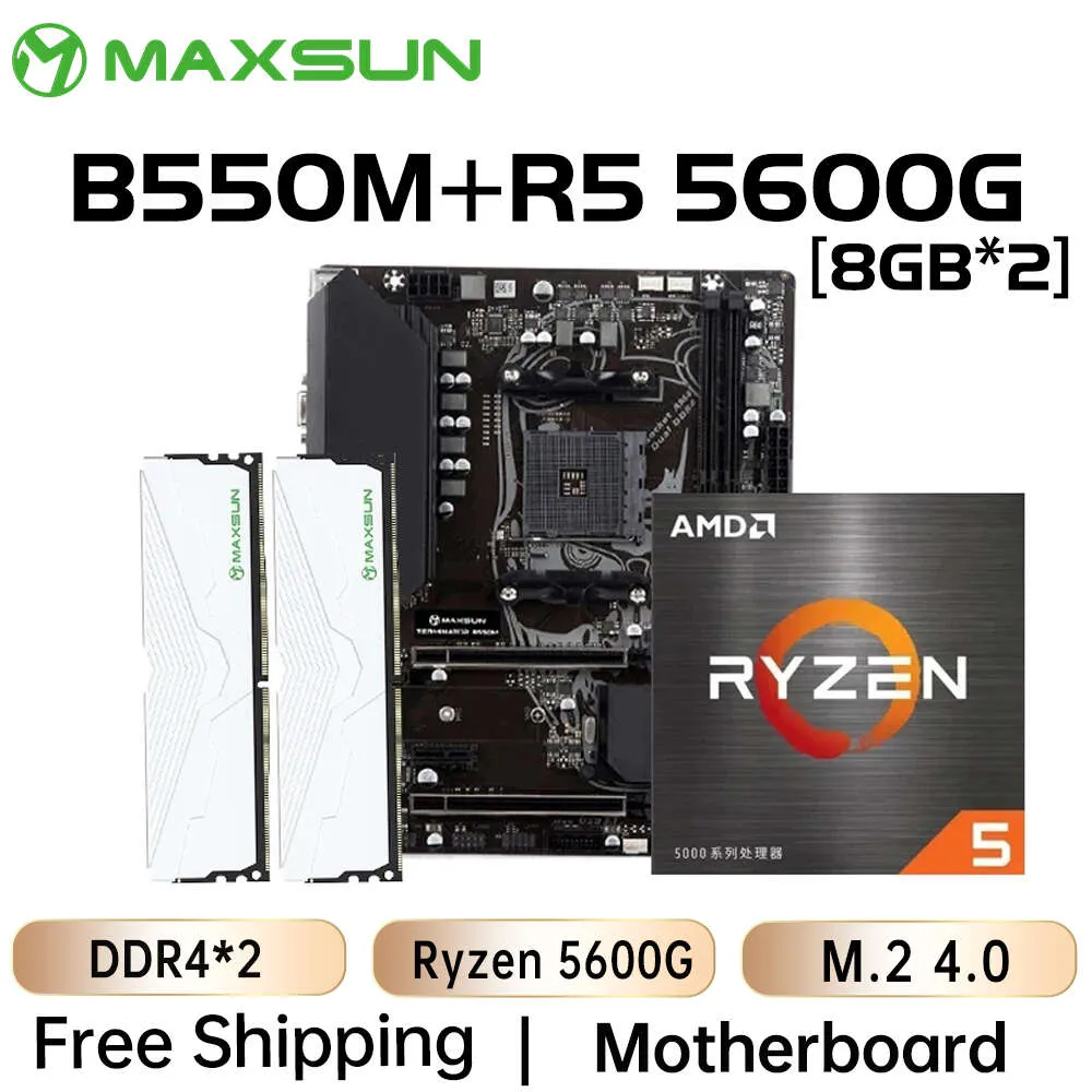 Motherboard CPU Memory Combo: MAXSUN B550M Terminator Gaming Kit Ryzen ...