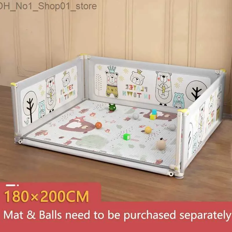 DHgate.com:Q0613 Cartoon Liftable Baby Playpen, with Dual-Use Bed Fence ...