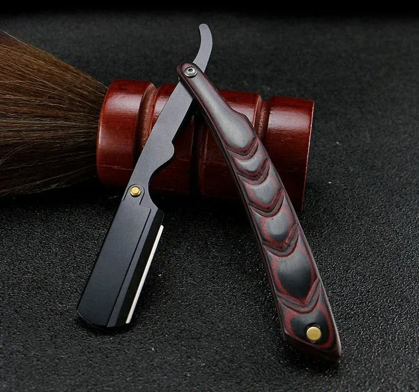 DHgate.com:Mens Premium Stainless Steel Folding Barber Straight Razor ...