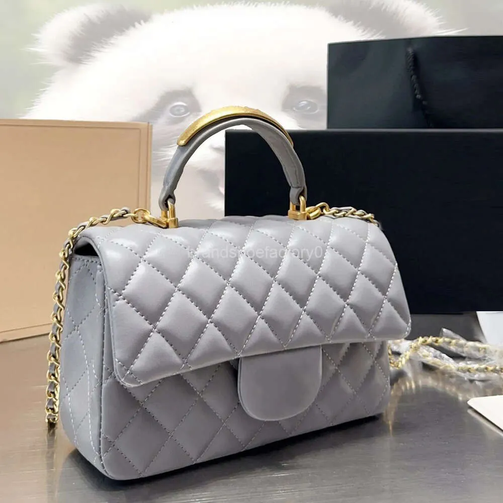 Luxury Designer Mini Gold Handbag Tote Bag With Metal Handle Exquisite ...